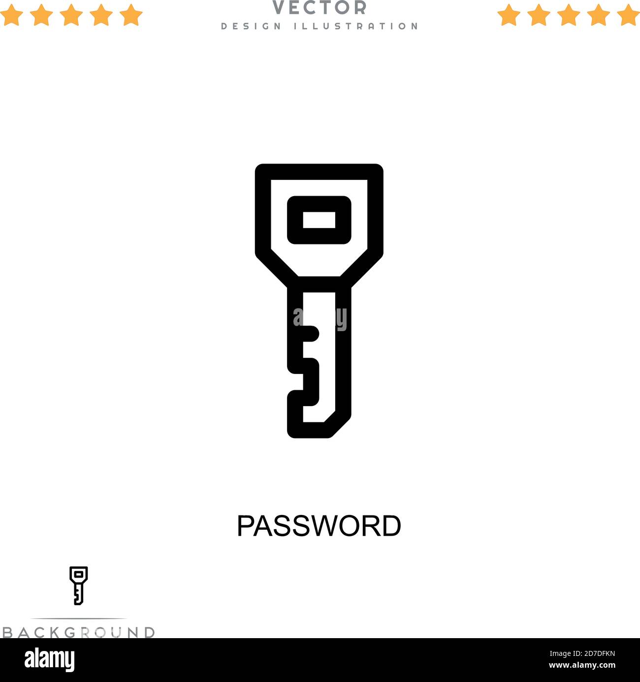 Password icon. Simple element from digital disruption collection. Line ...