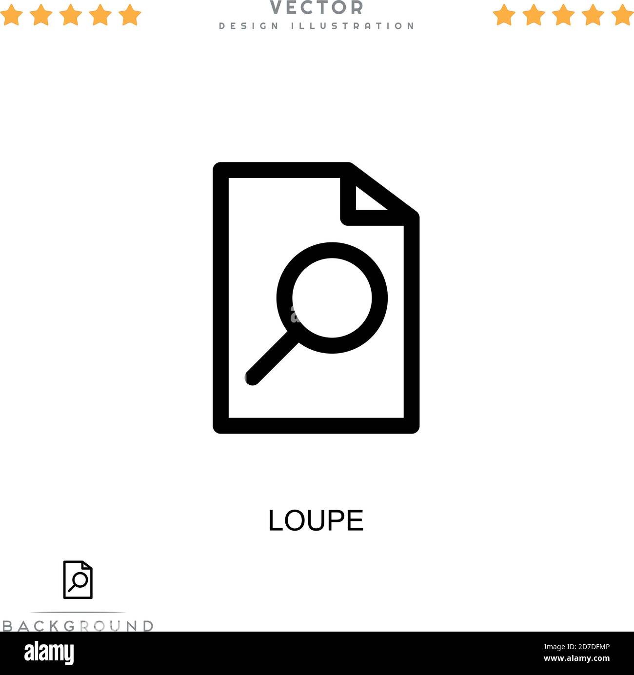 Loupe icon. Simple element from digital disruption collection. Line ...