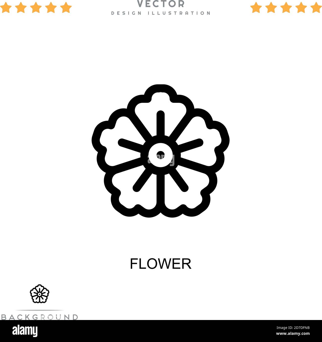 Flower icon. Simple element from digital disruption collection. Line ...