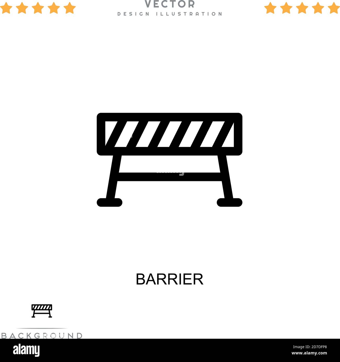 Barrier icon. Simple element from digital disruption collection. Line ...