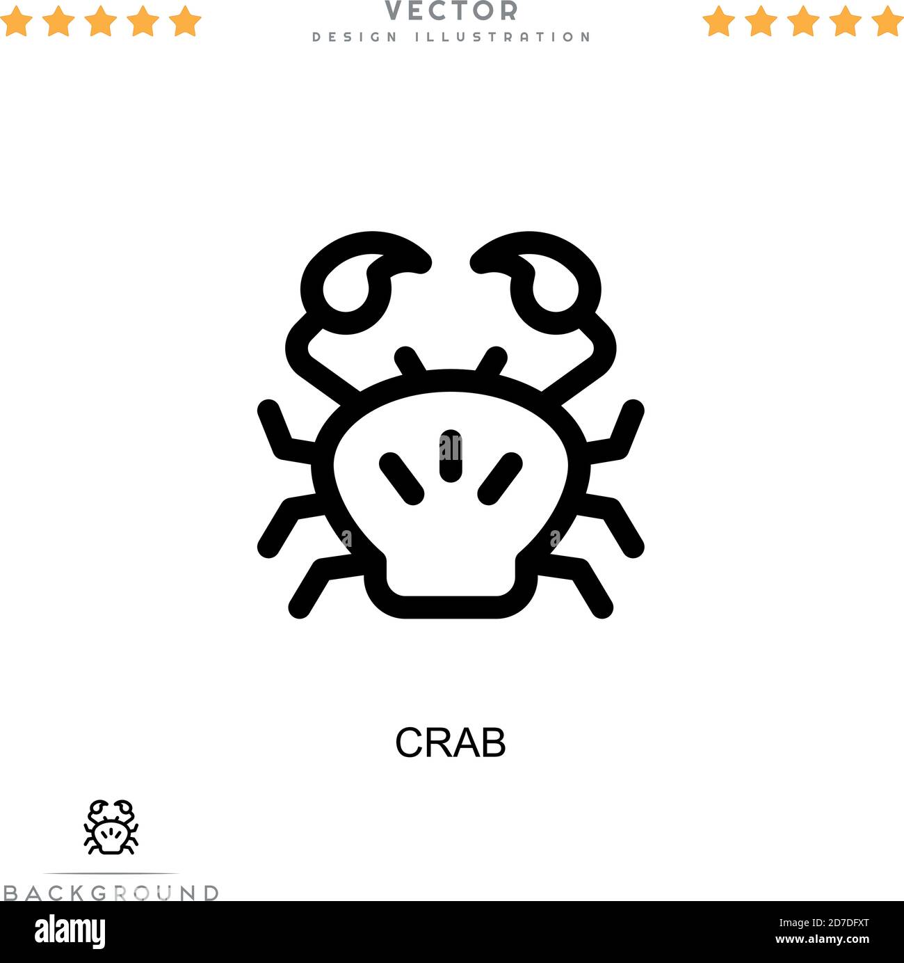 Crab icon. Simple element from digital disruption collection. Line Crab ...