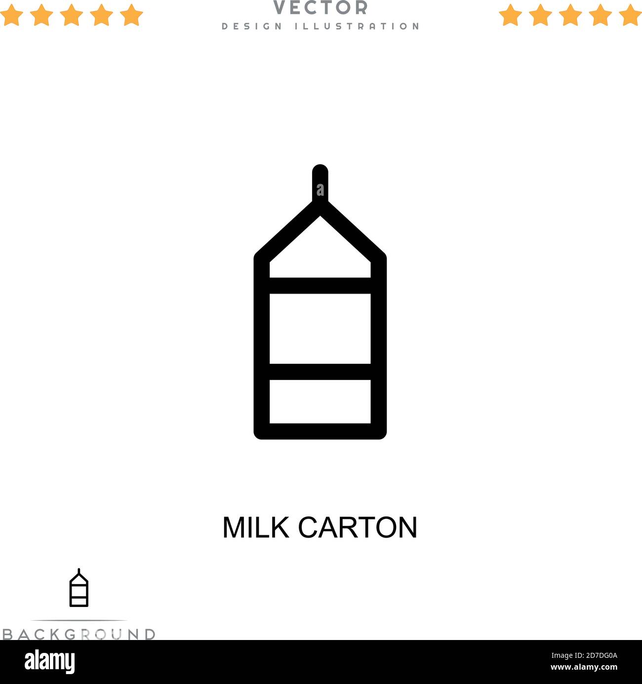 Milk Carton Template Vector