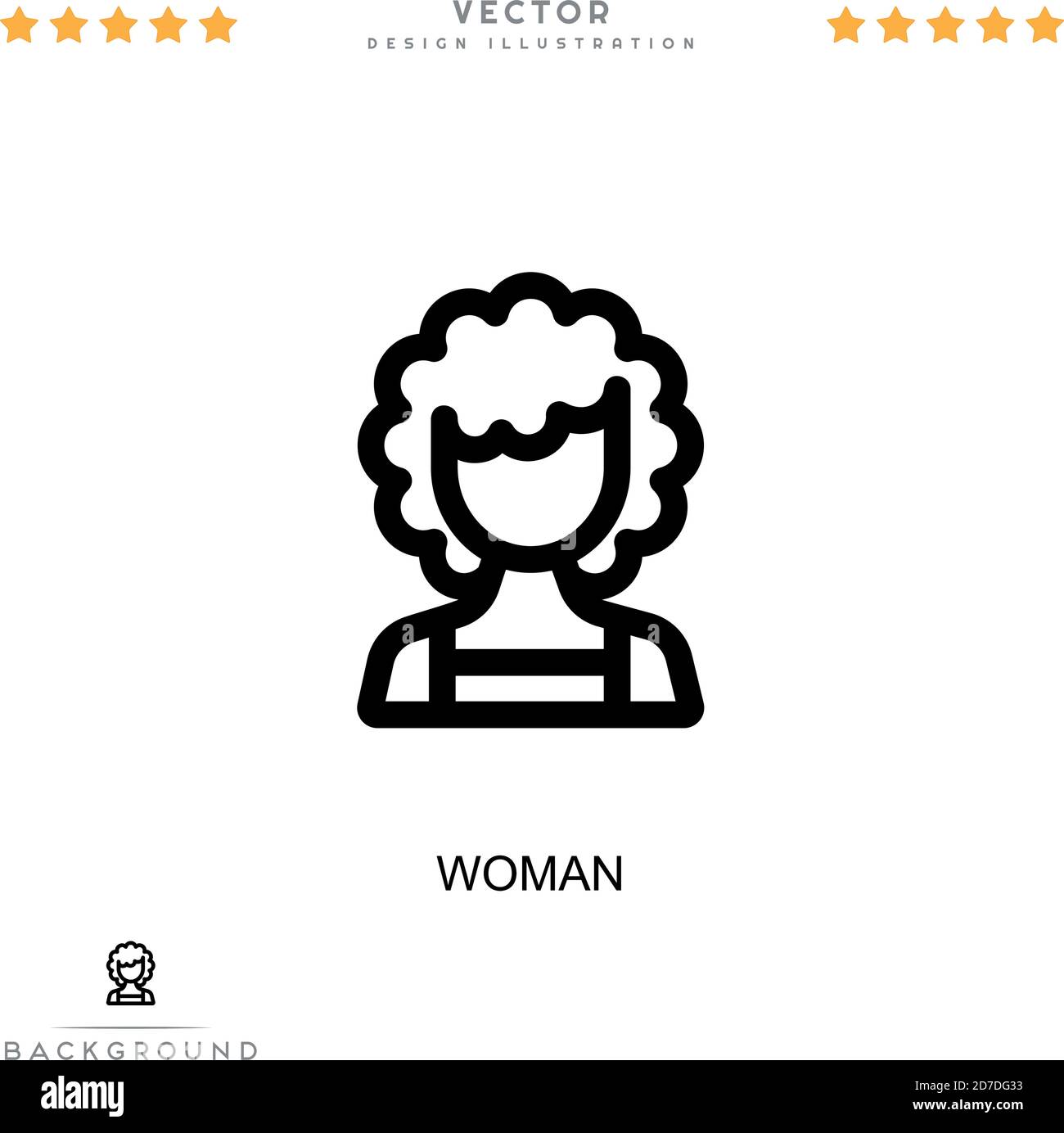 Woman icon. Simple element from digital disruption collection. Line ...