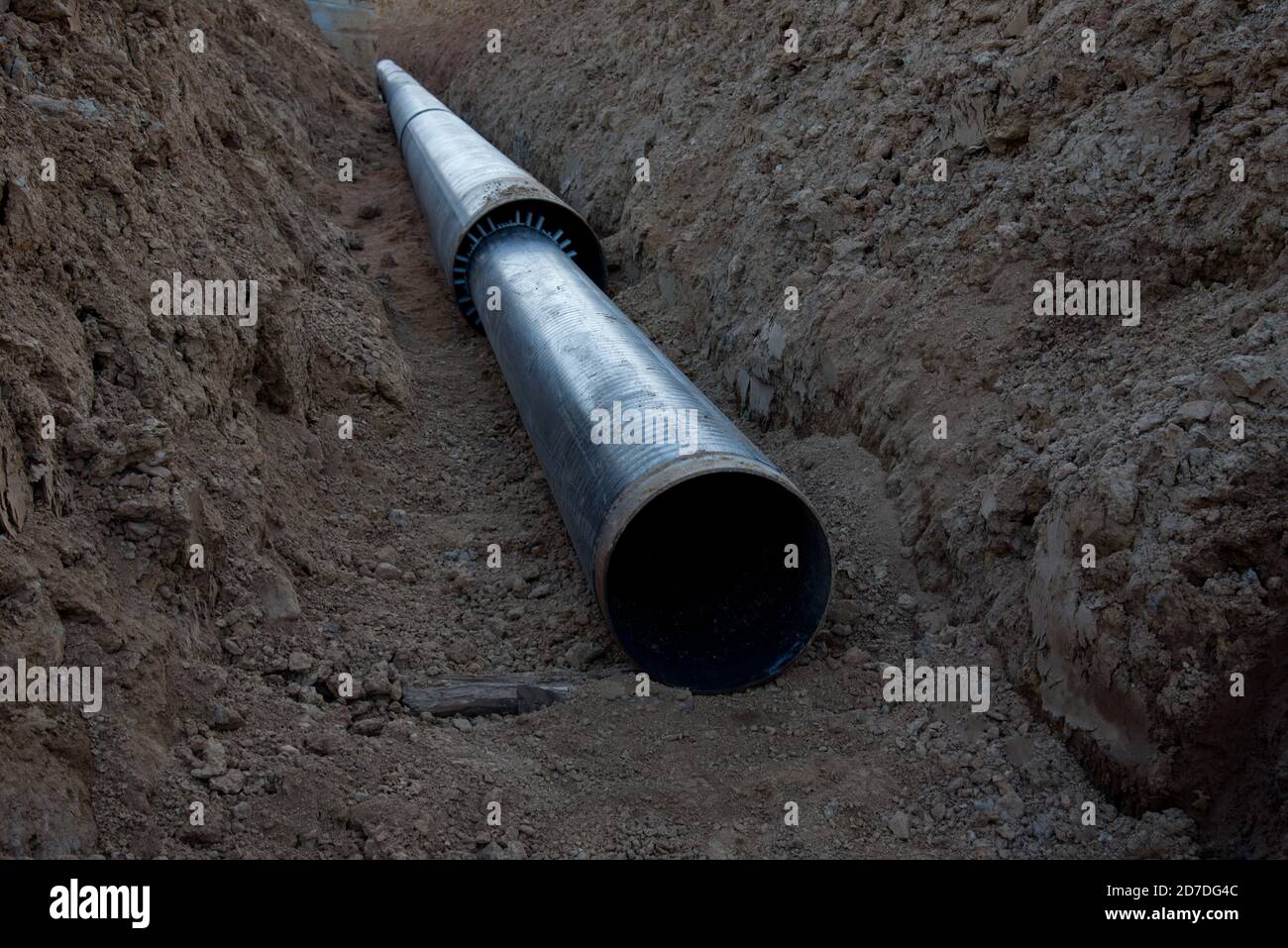 Sewer pipes for laying an external sewage system at a construction site ...