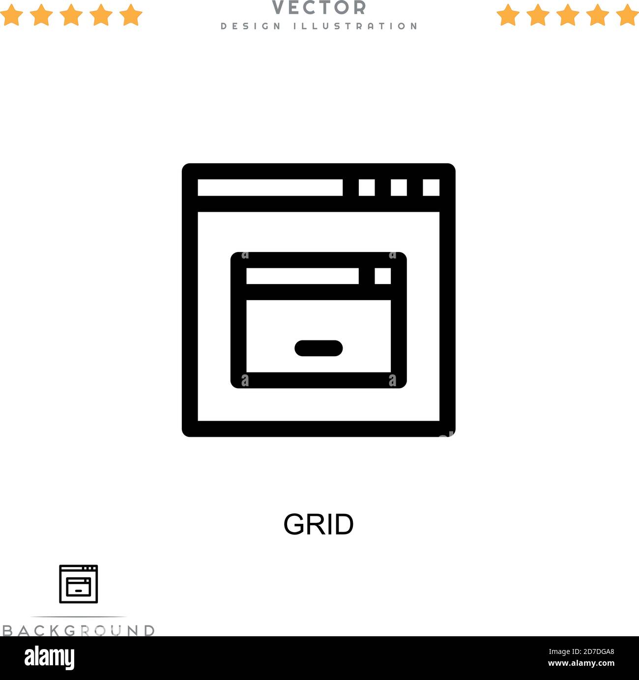 Grid icon. Simple element from digital disruption collection. Line Grid ...