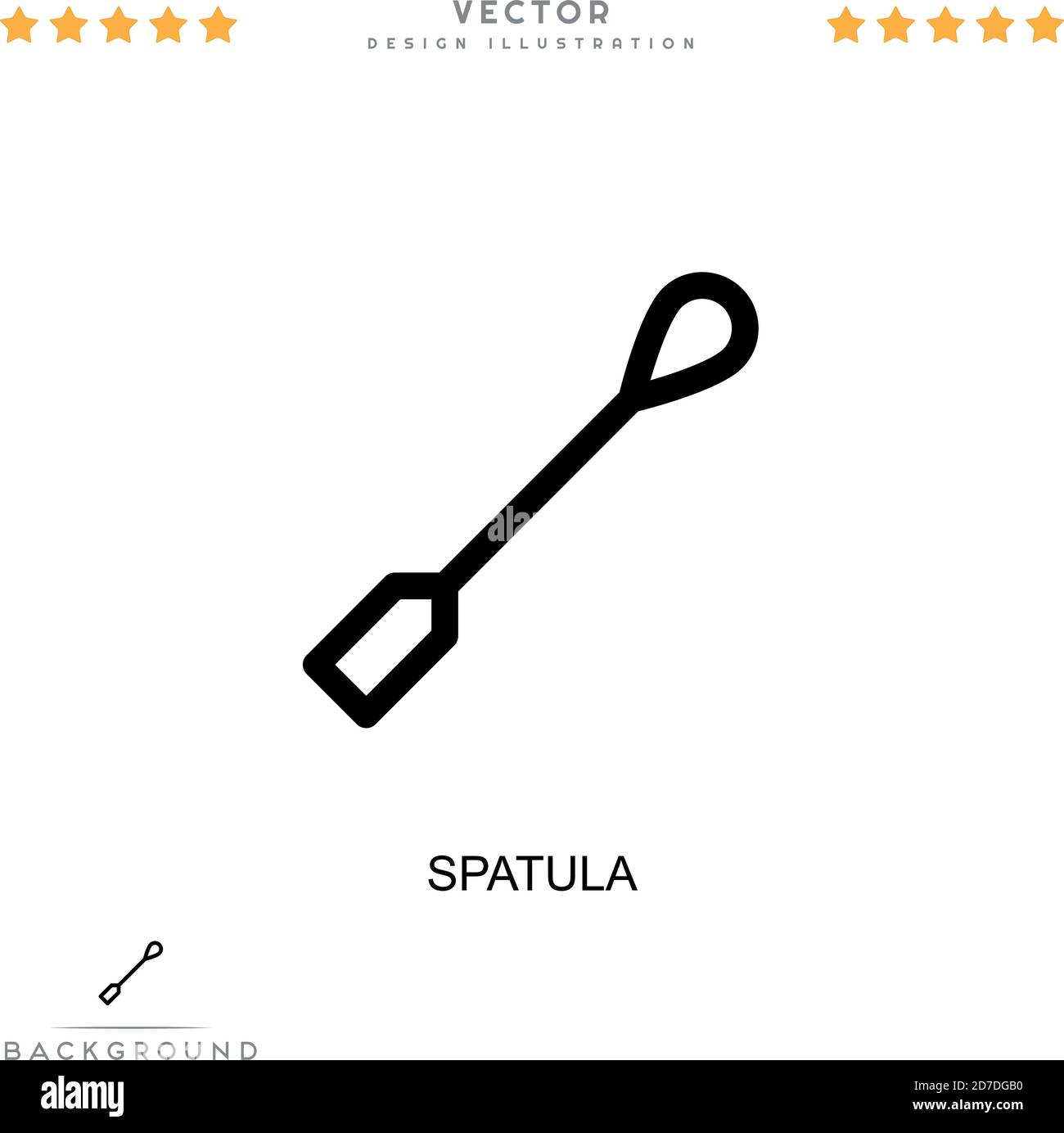 Spatula icon. Simple element from digital disruption collection. Line ...