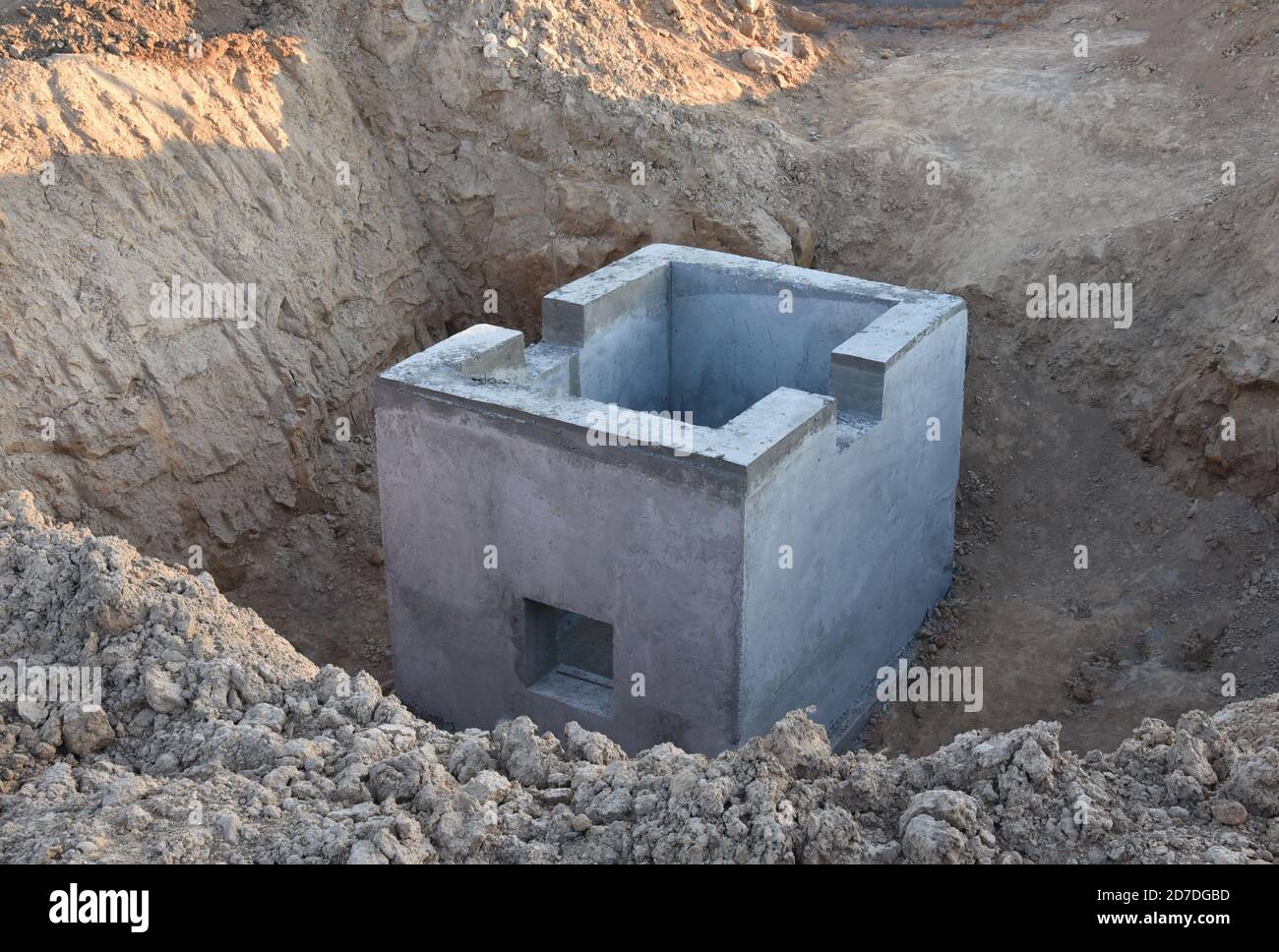 Construction of stormwater pits, sanitary sewer system distribution ...