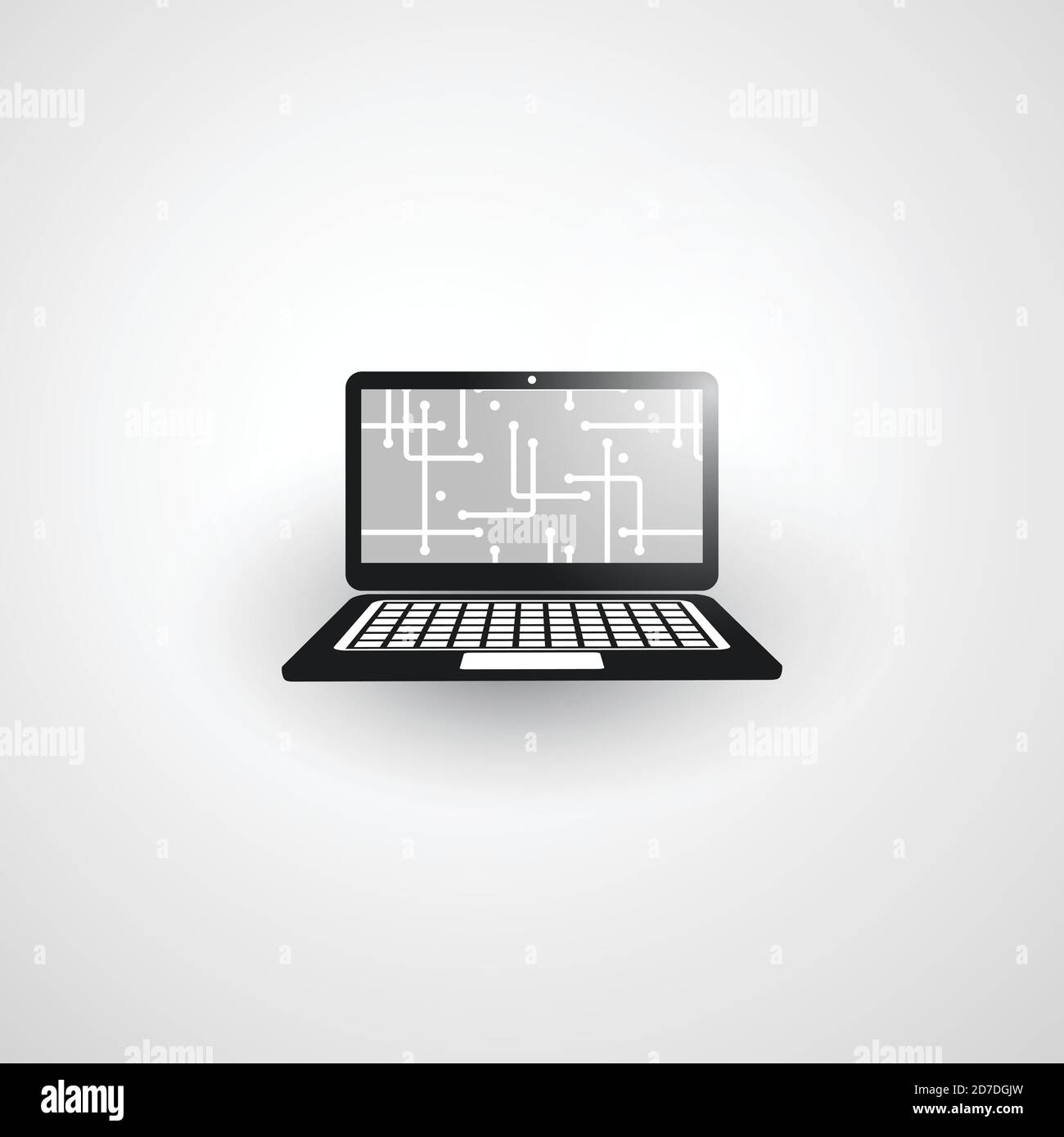 Abstract Cloud Computing And Network Connections Concept Design With