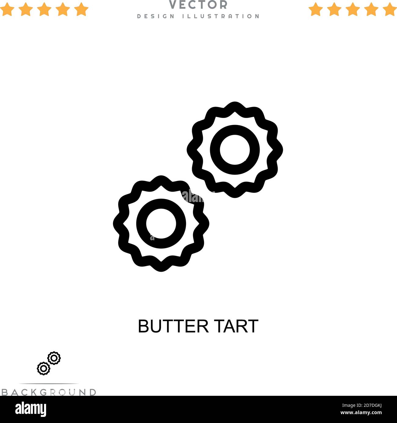 Butter tart icon. Simple element from digital disruption collection ...