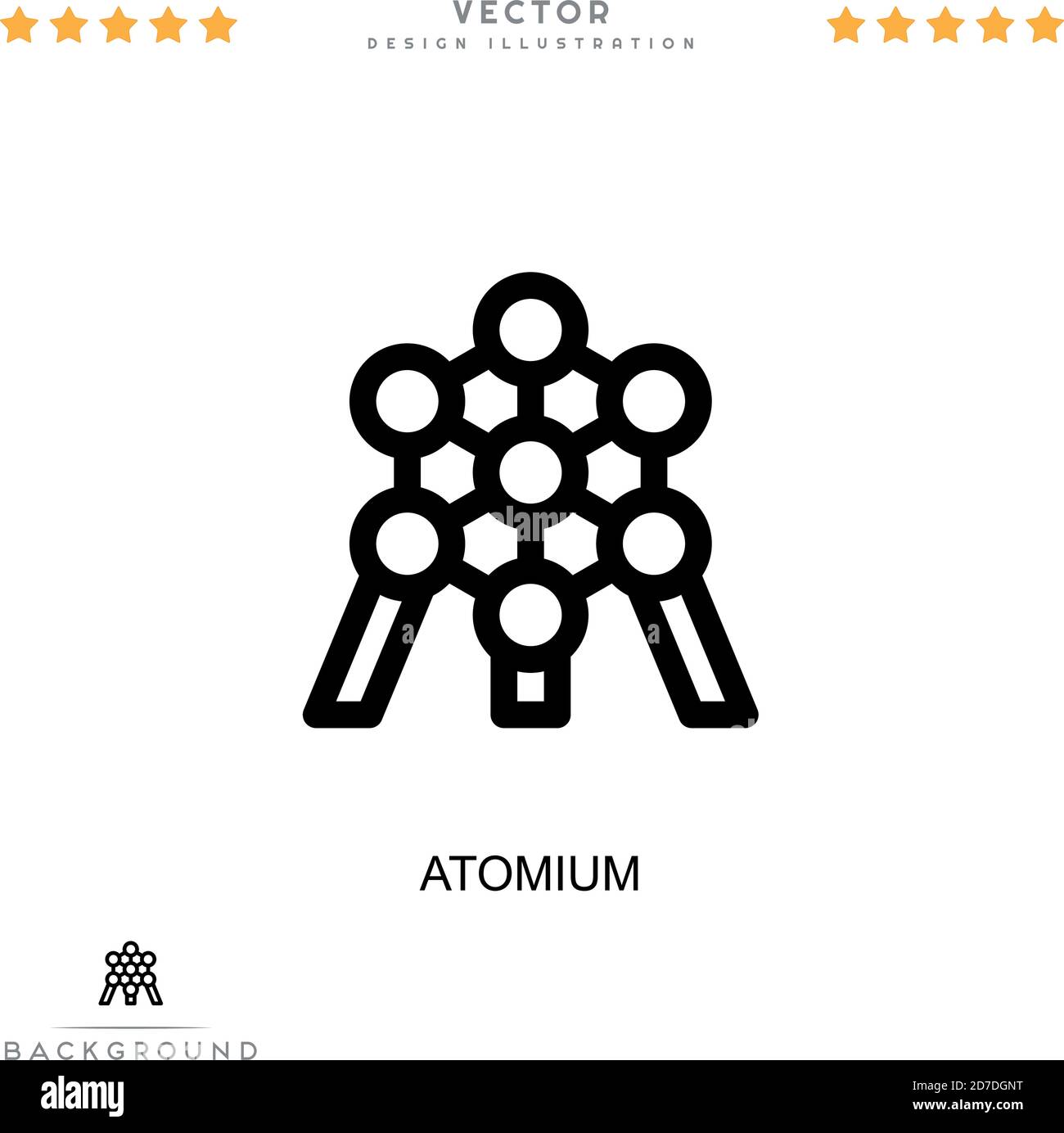 The atomium building Stock Vector Images - Alamy