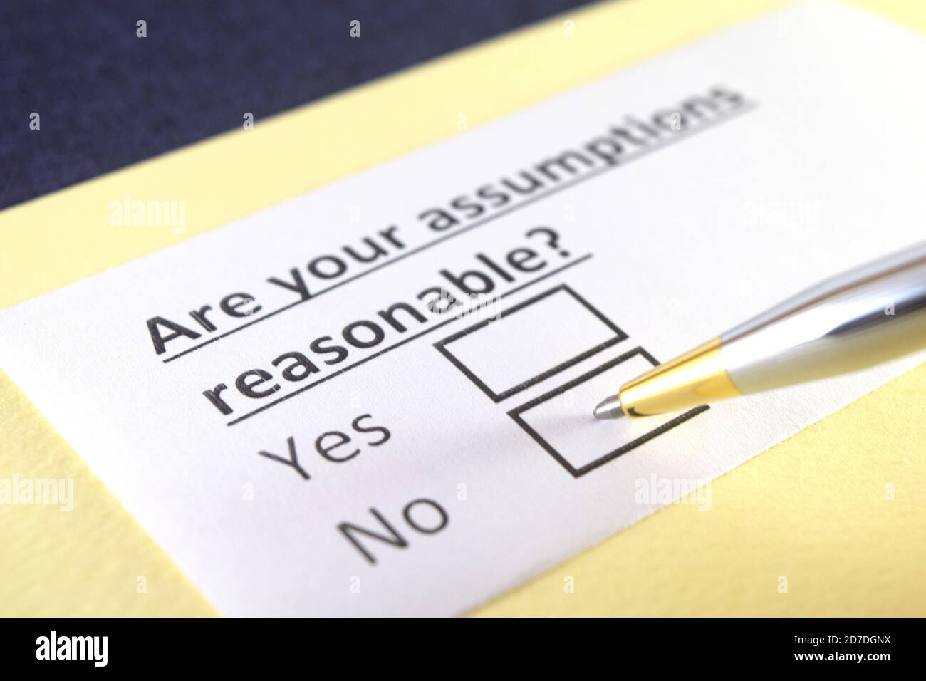 Assumptions analysis hi-res stock photography and images - Alamy