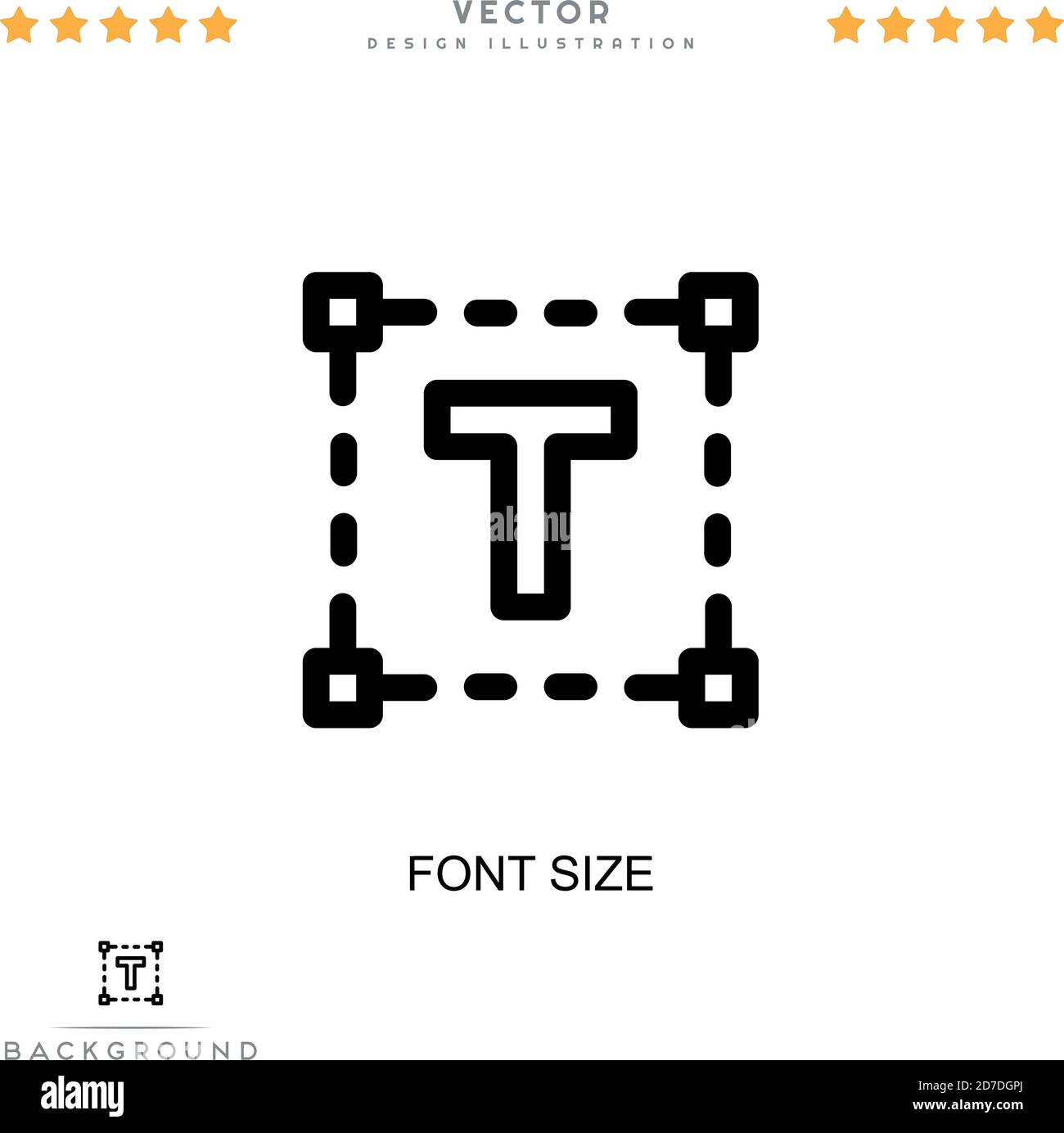 Font size icon. Simple element from digital disruption collection. Line ...