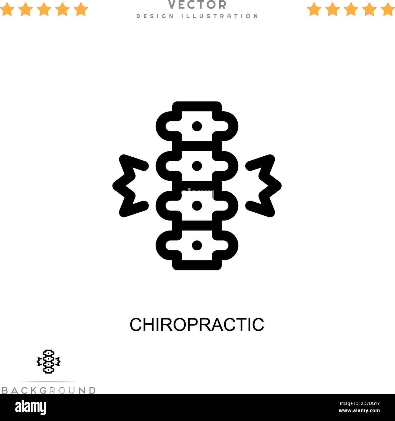 Chiropractic icon. Simple element from digital disruption collection ...