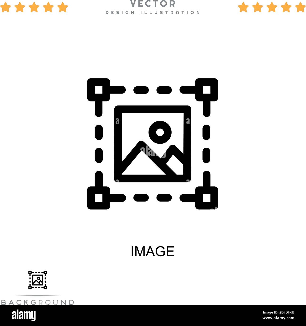 Image icon. Simple element from digital disruption collection. Line ...