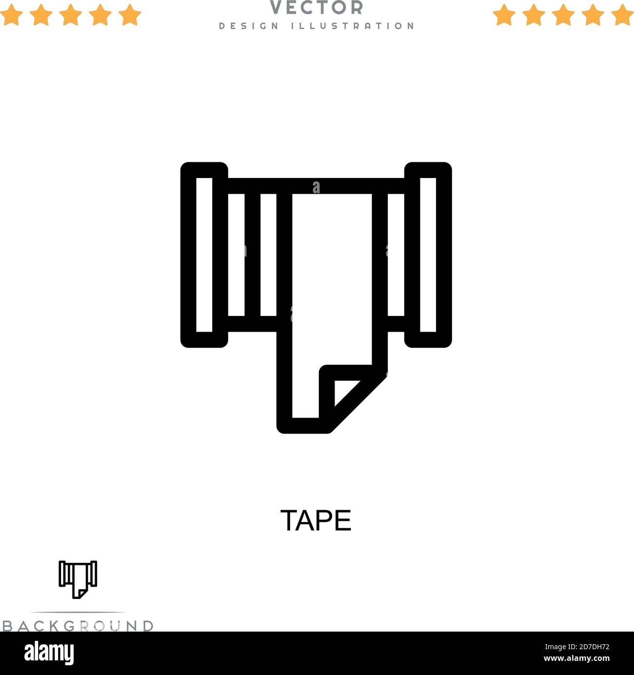 Tape icon. Simple element from digital disruption collection. Line Tape ...