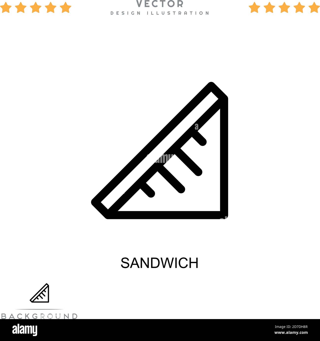 Sandwich icon. Simple element from digital disruption collection. Line ...
