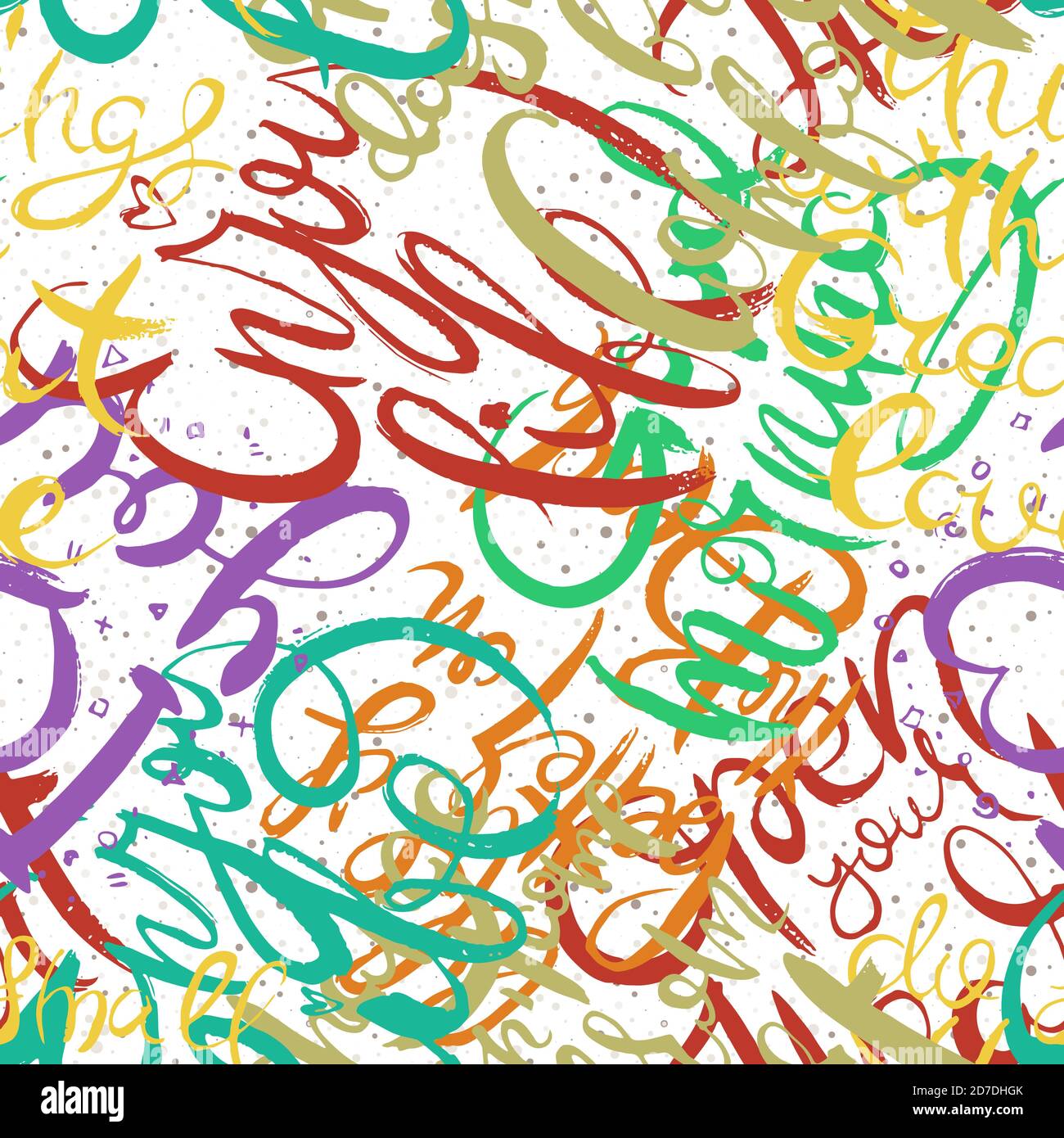 Graffiti background seamless pattern. Hand style tagging. Vandal vector ...