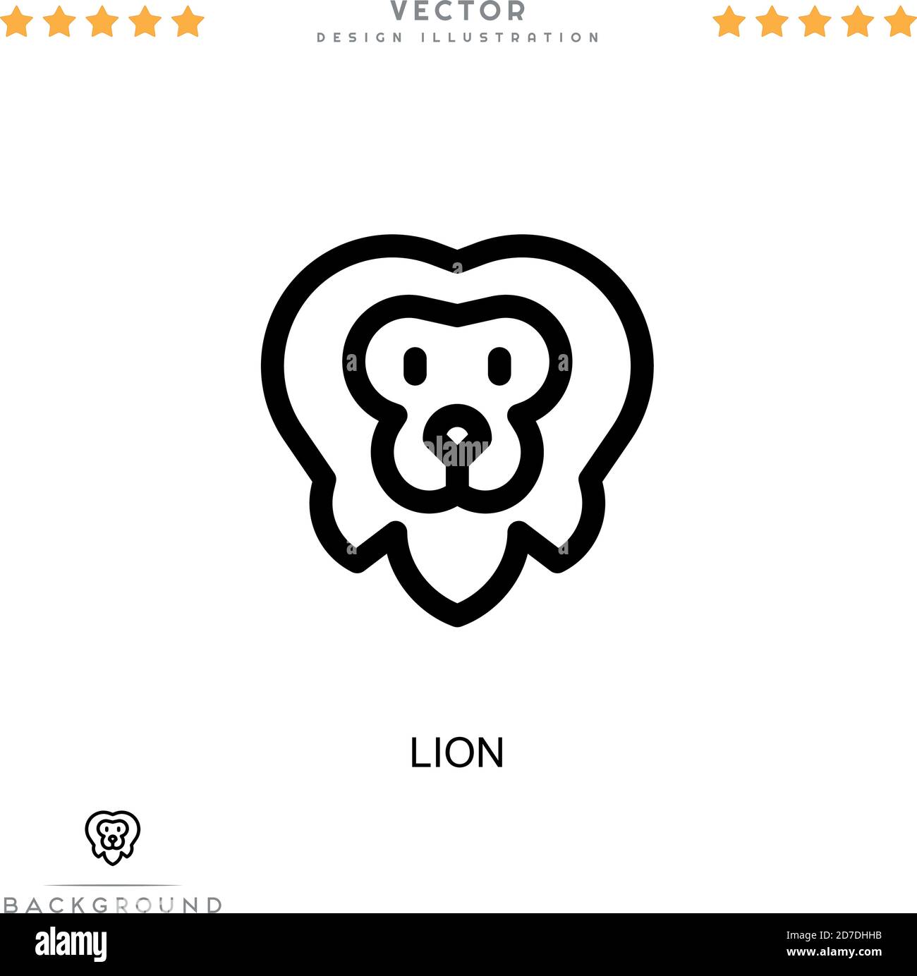 Lion icon. Simple element from digital disruption collection. Line Lion ...