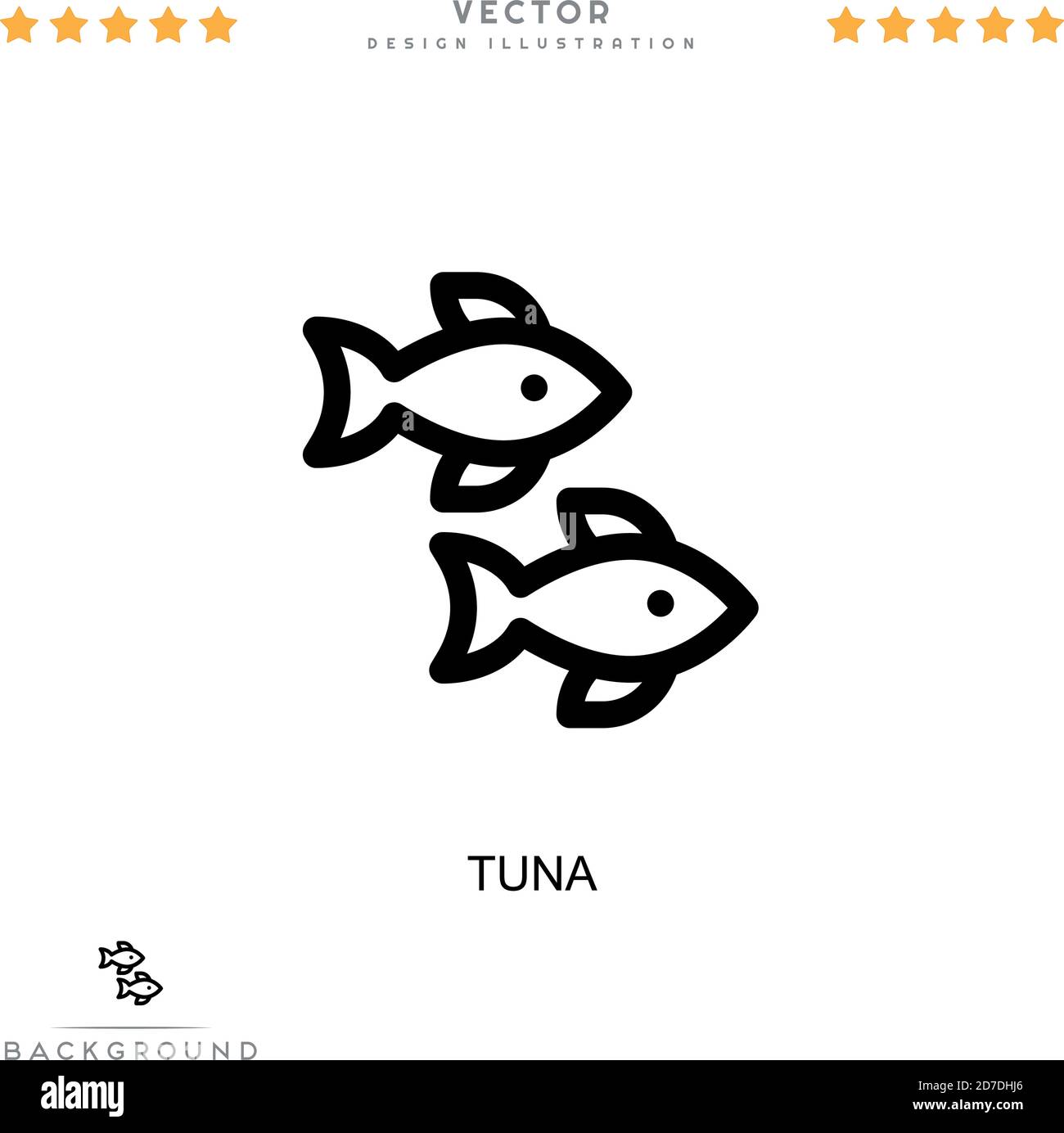 Tuna icon. Simple element from digital disruption collection. Line Tuna ...