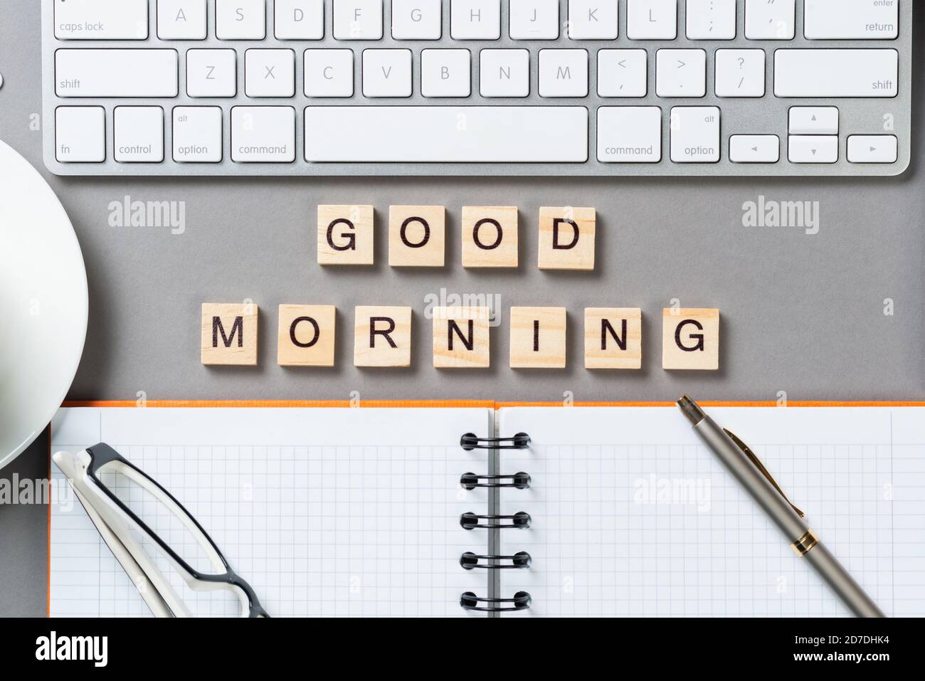 Good morning message letters hi-res stock photography and images - Alamy