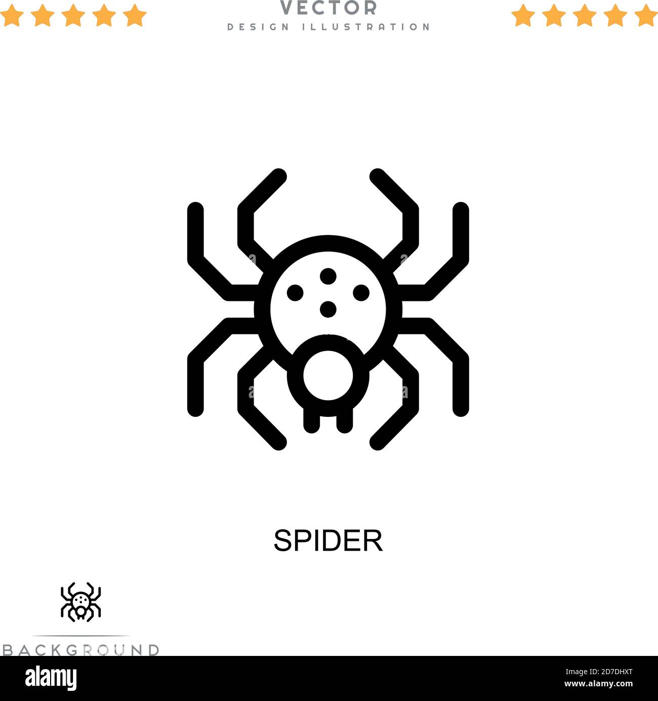 Spider icon. Simple element from digital disruption collection. Line ...