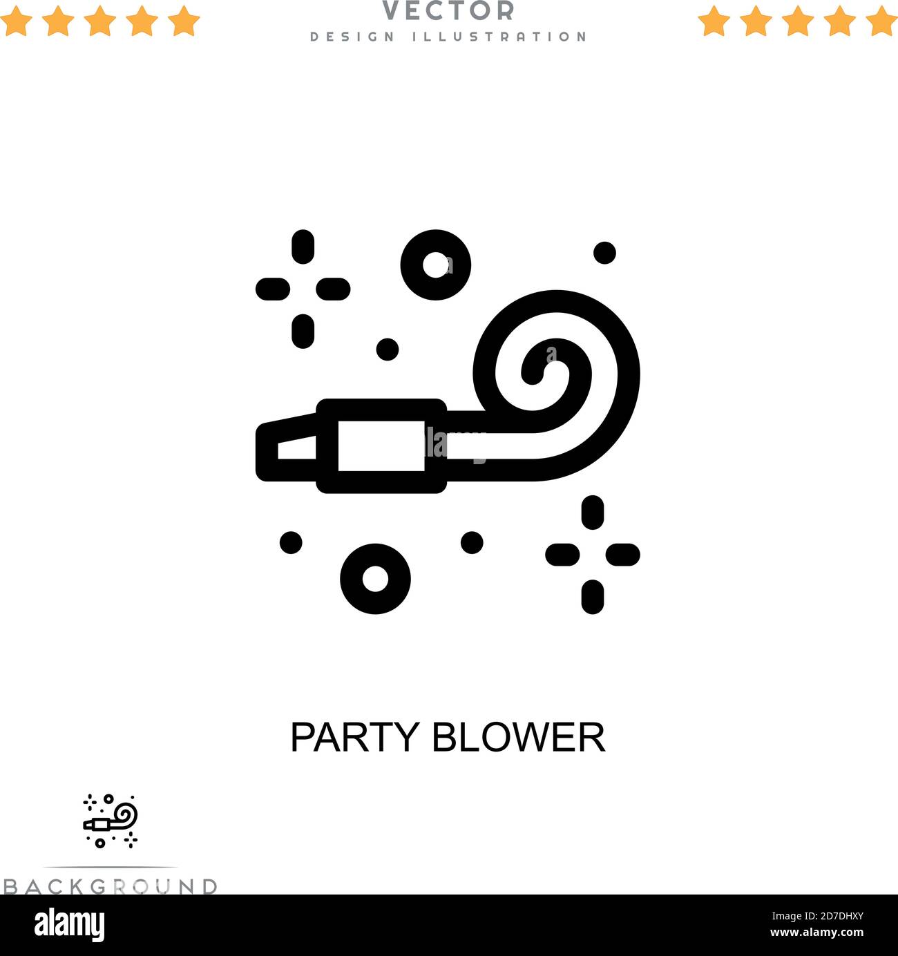 Party blower icon. Simple element from digital disruption collection ...