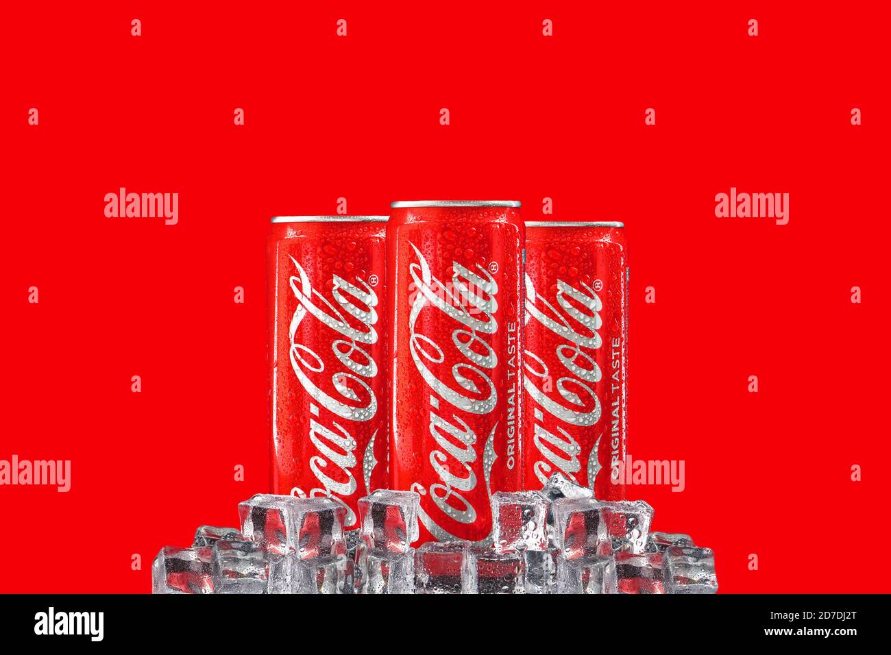 Kuala Lumpur, Malaysia - October 19, 2020 : Coca Cola or Coke Drink on ...