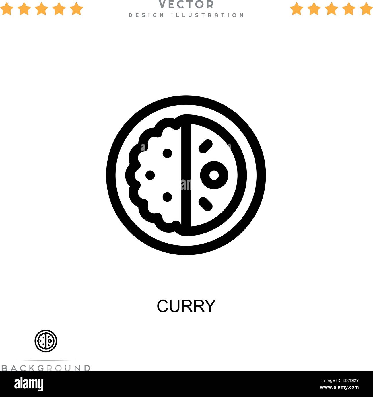 Curry icon. Simple element from digital disruption collection. Line ...