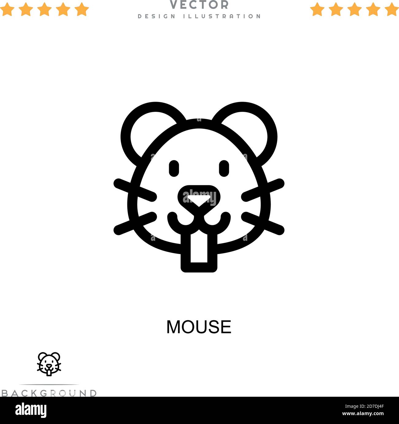 Mouse icon. Simple element from digital disruption collection. Line ...