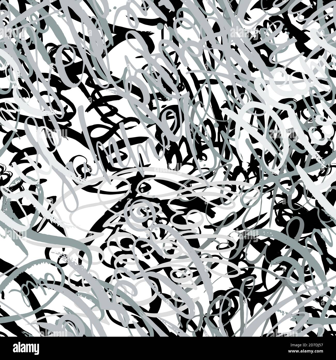 Graffiti background seamless pattern. Hand style tagging. Vandal vector ...