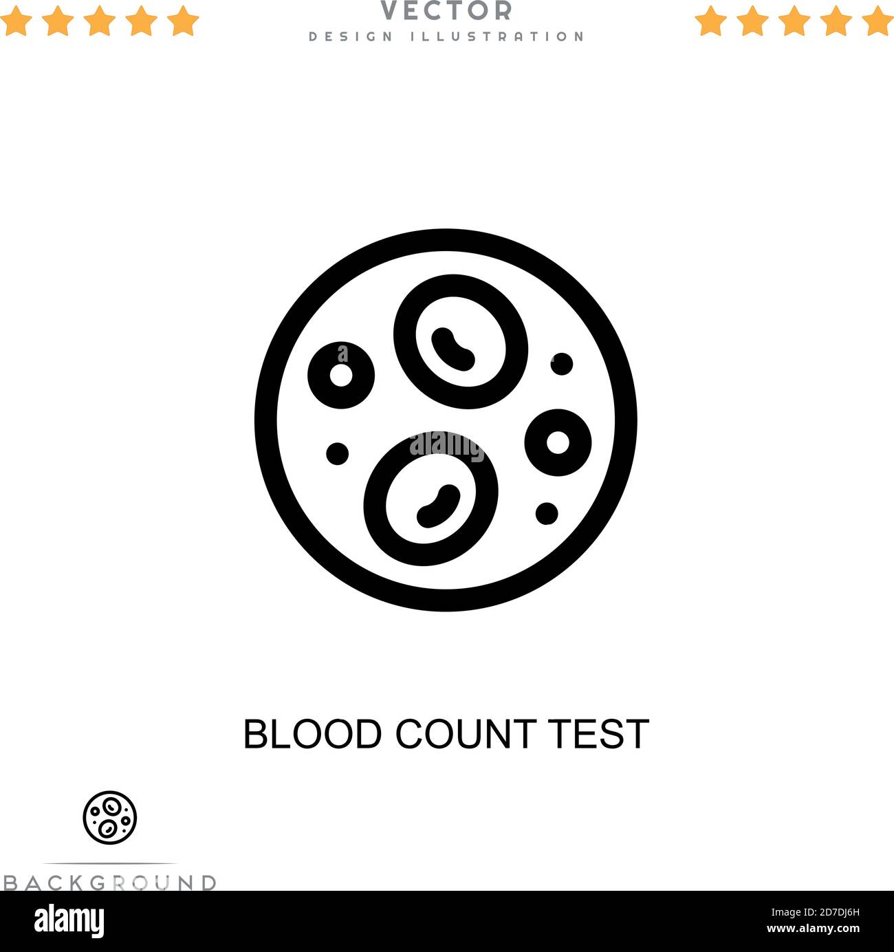 Blood count test icon. Simple element from digital disruption ...