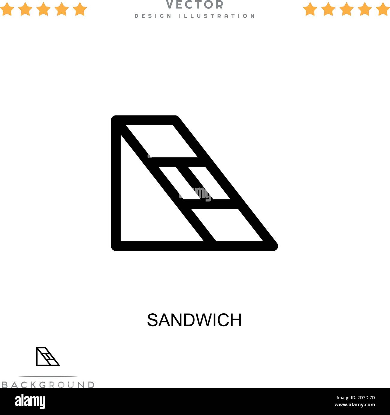 Sandwich icon. Simple element from digital disruption collection. Line ...