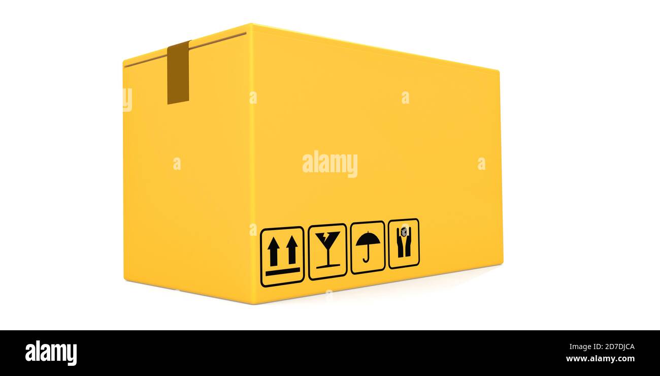 Yellow freight boxes hi-res stock photography and images - Alamy