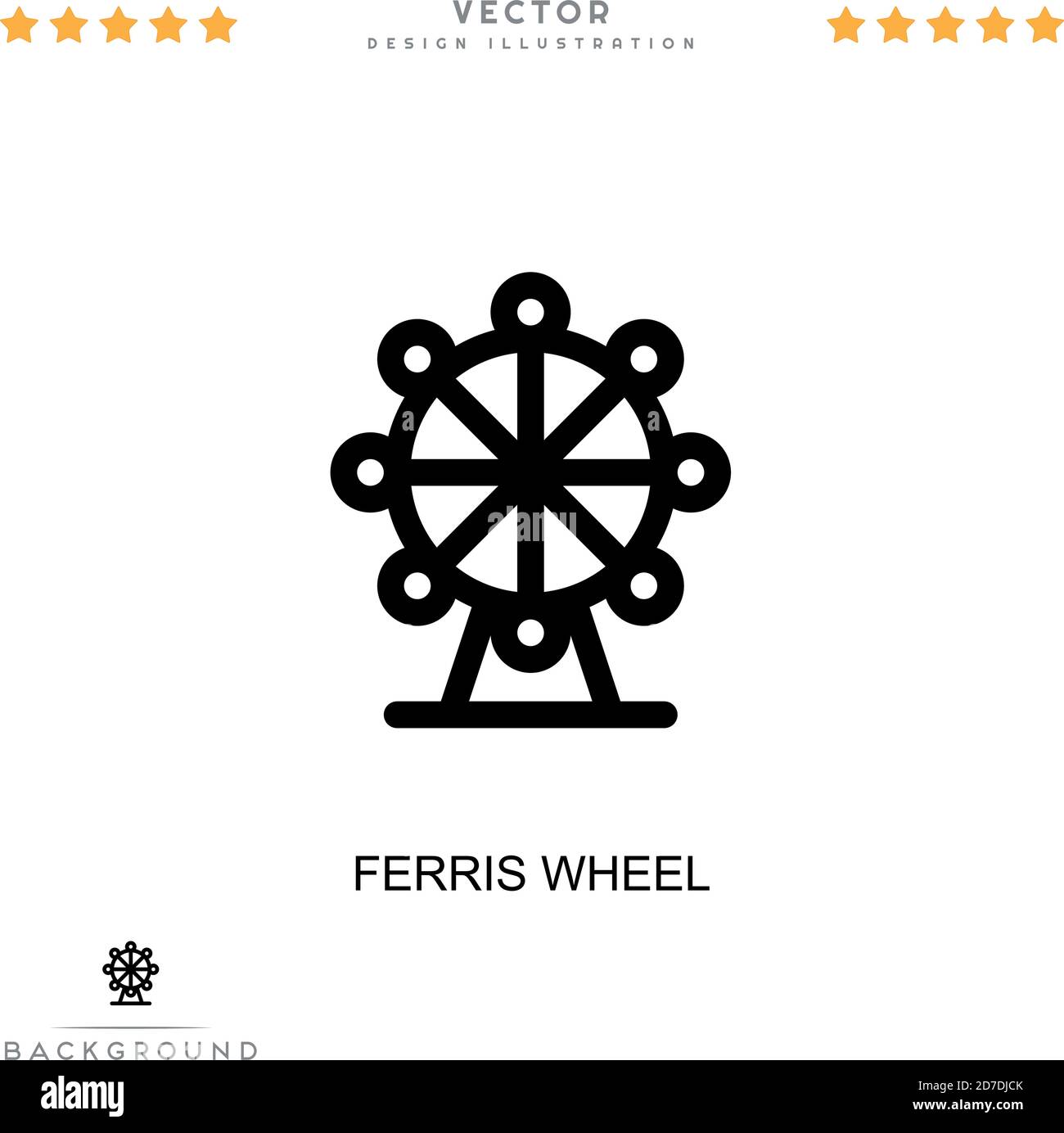 Ferris wheel icon. Simple element from digital disruption collection ...