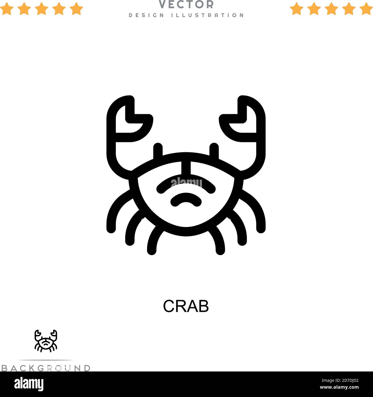 Crab icon. Simple element from digital disruption collection. Line Crab ...