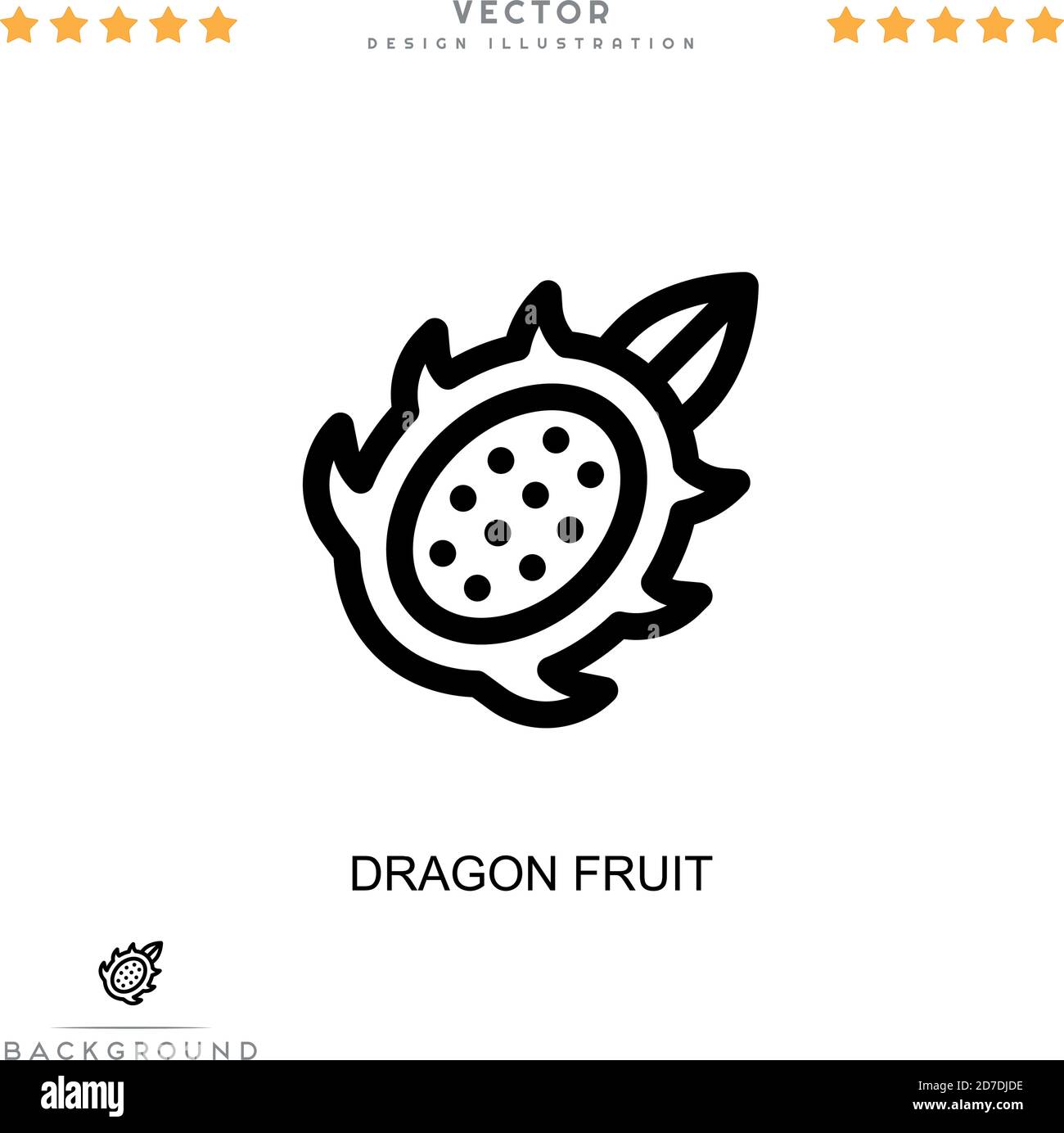 Dragon fruit icon. Simple element from digital disruption collection ...