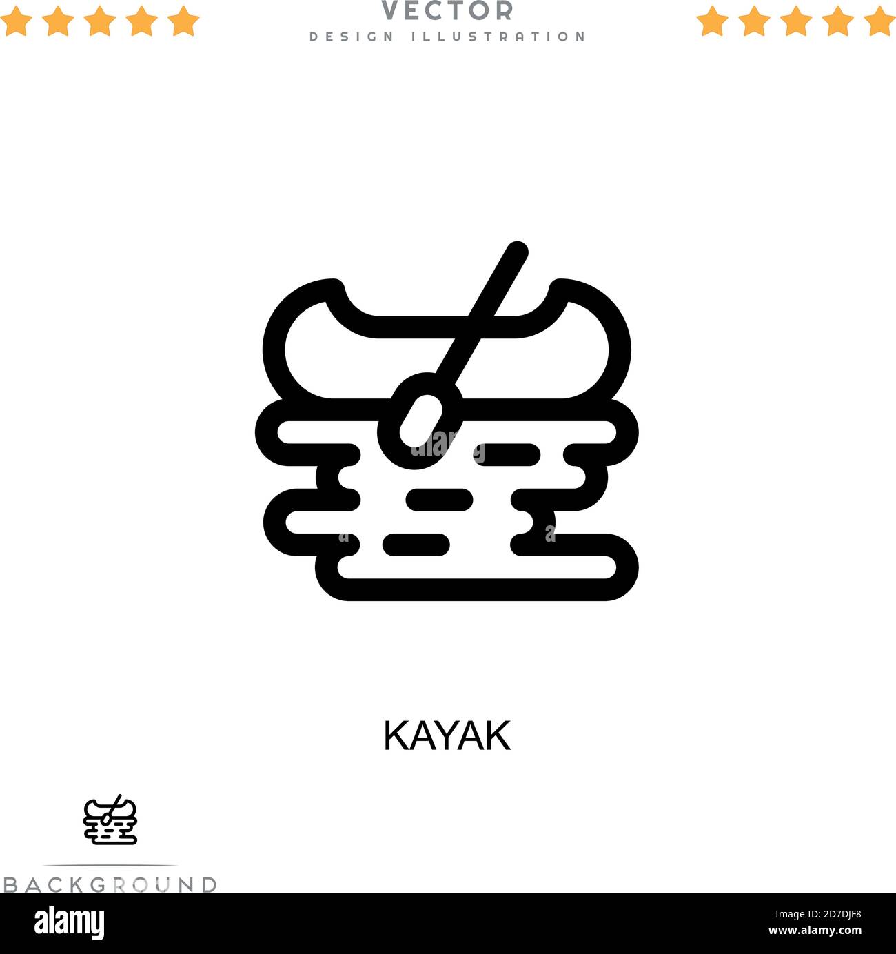 Kayak icon. Simple element from digital disruption collection. Line ...
