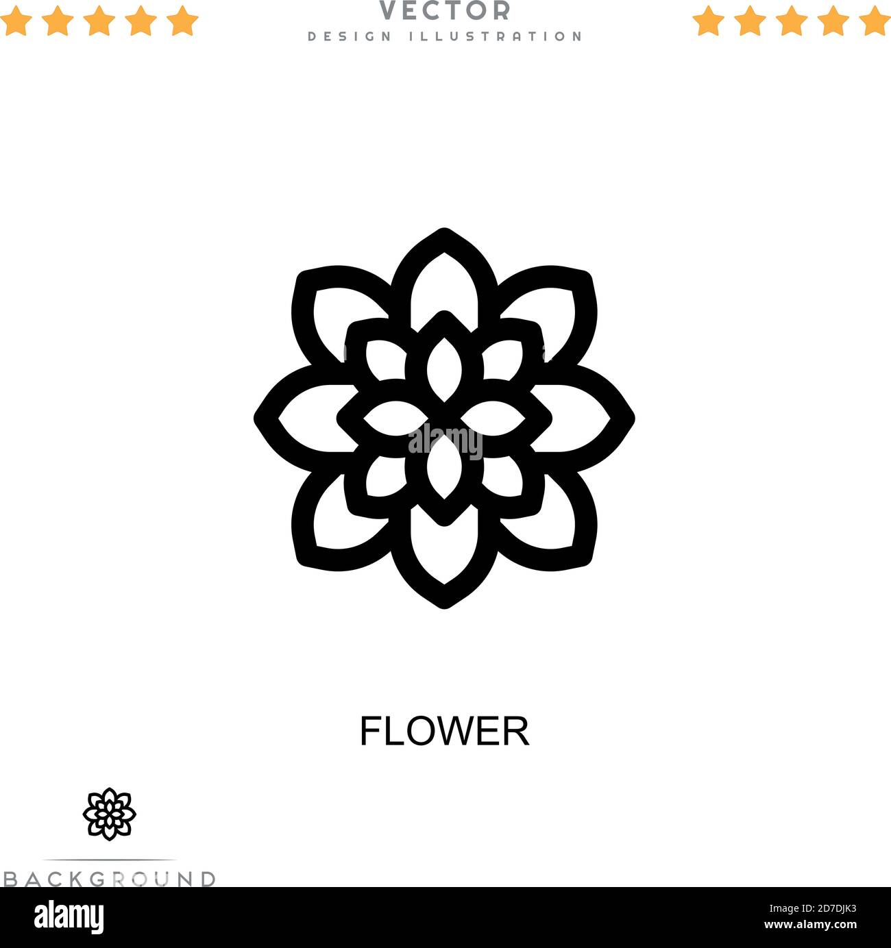 Flower icon. Simple element from digital disruption collection. Line ...