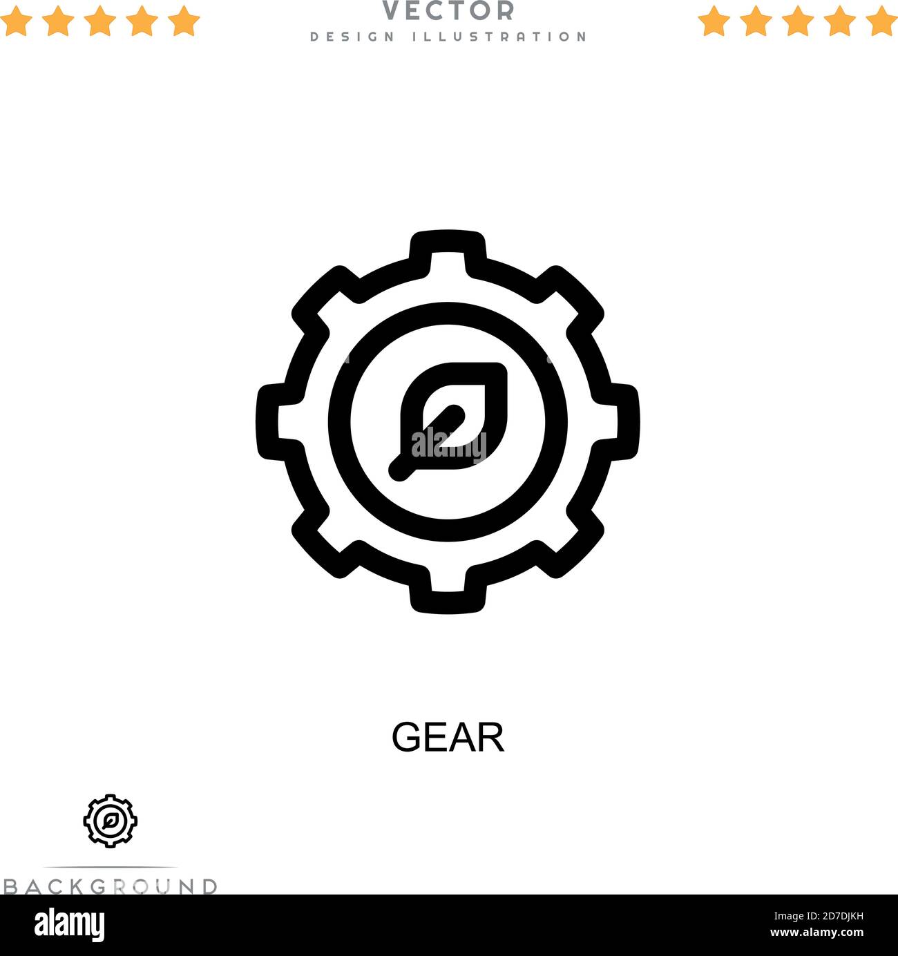 Gear icon. Simple element from digital disruption collection. Line Gear ...