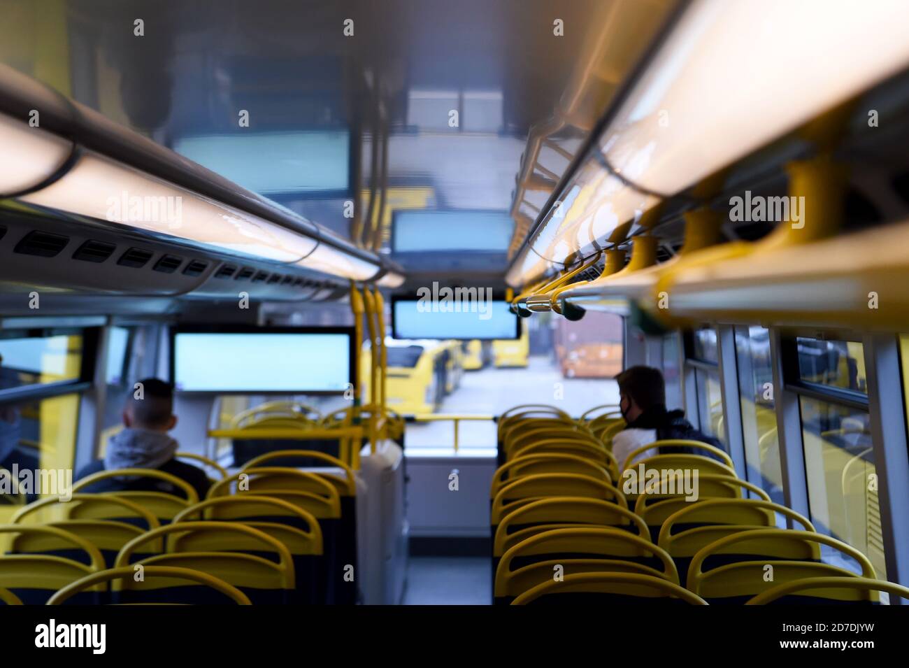 21 October 2020, Berlin: An interior view of the upper floor of the new ...