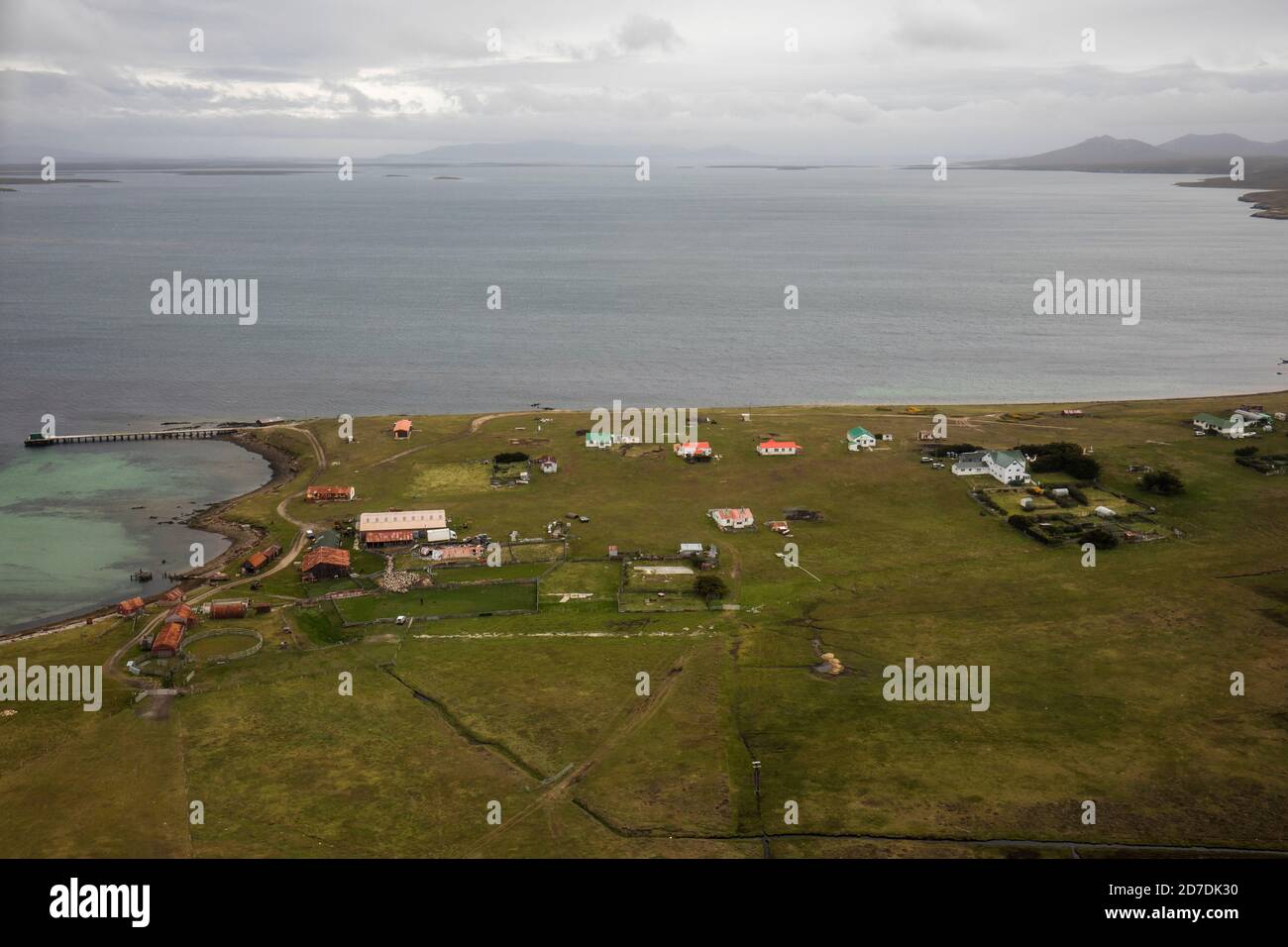Pebble Island from the Air; Falklands Stock Photo - Alamy