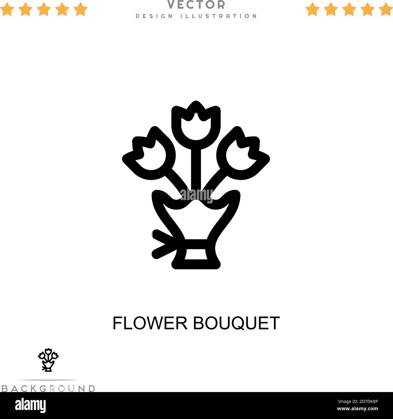 Flower bouquet icon. Simple element from digital disruption collection ...