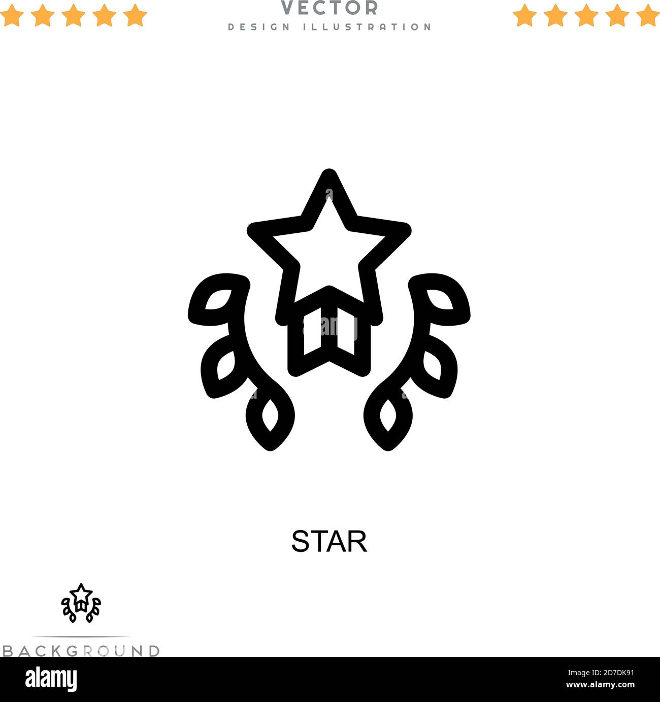 Star icon. Simple element from digital disruption collection. Line Star ...