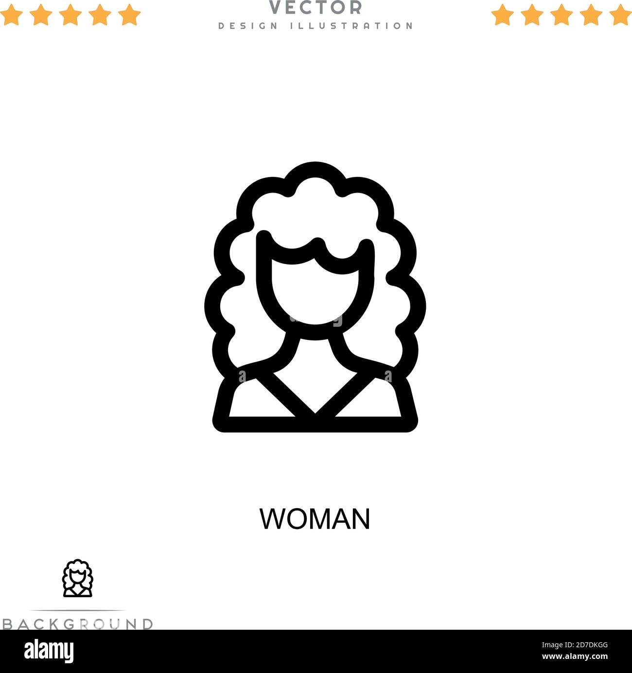 Woman icon. Simple element from digital disruption collection. Line ...