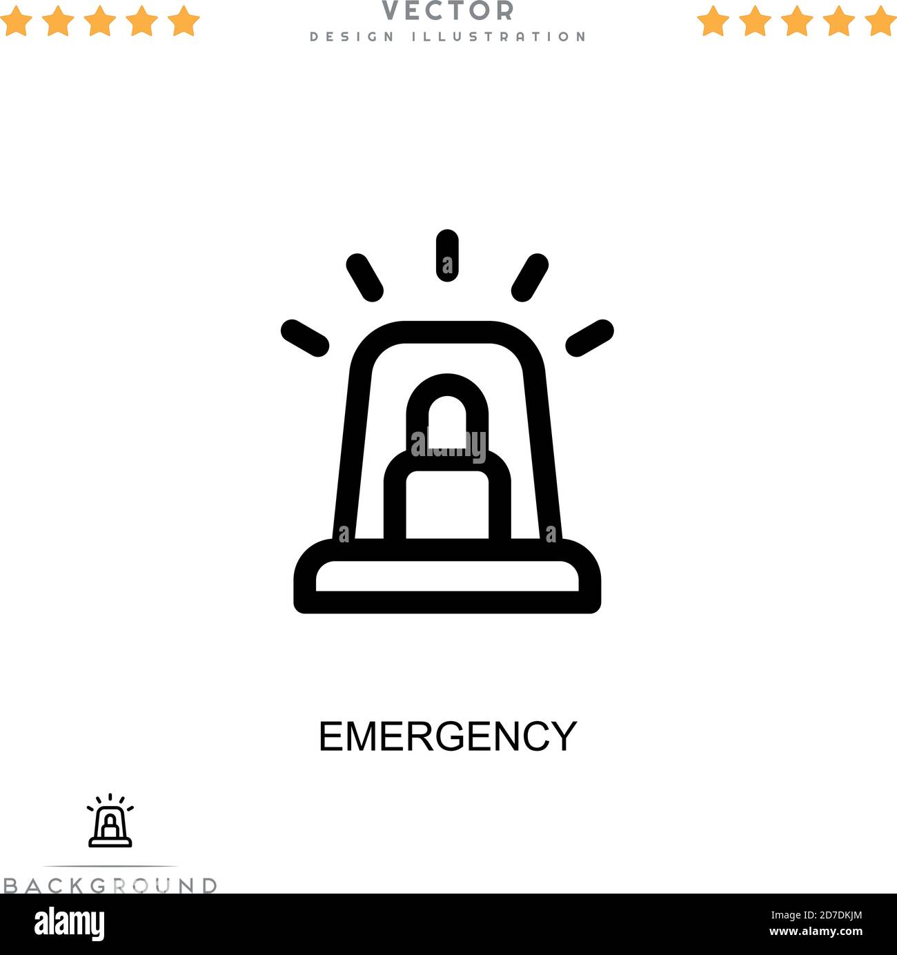 Emergency icon. Simple element from digital disruption collection. Line ...