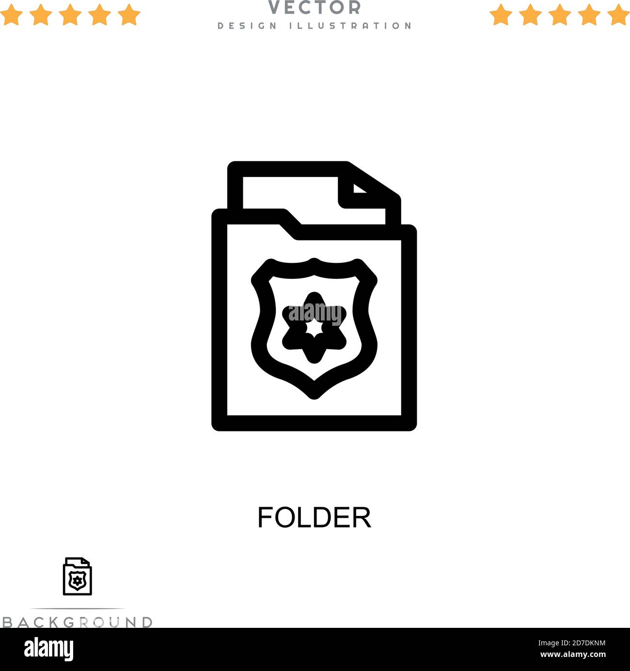 Folder icon. Simple element from digital disruption collection. Line ...