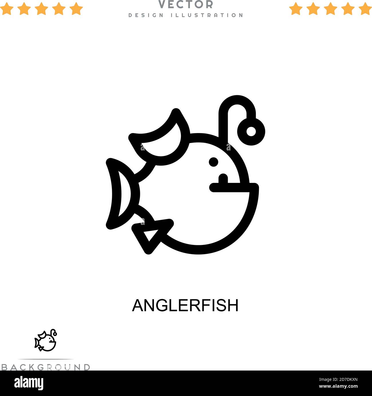 Anglerfish icon. Simple element from digital disruption collection ...