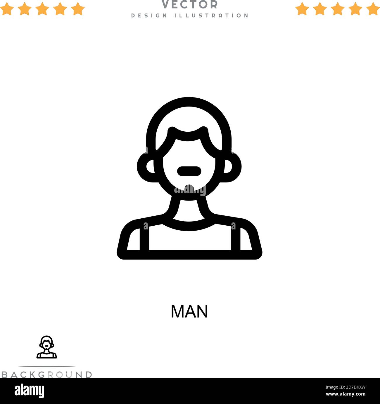 Man icon. Simple element from digital disruption collection. Line Man ...