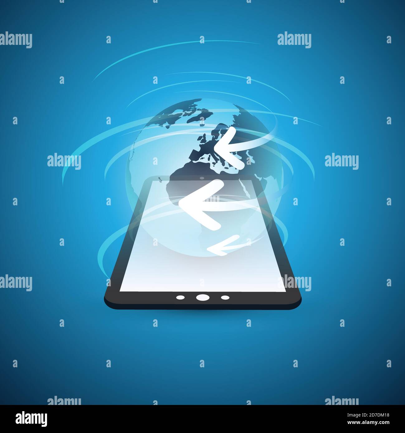 Global Connections, Technology Background - Modern Style Concept Design ...