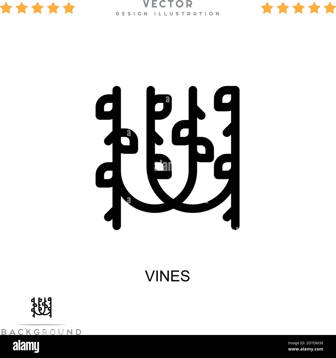 Vines icon. Simple element from digital disruption collection. Line ...